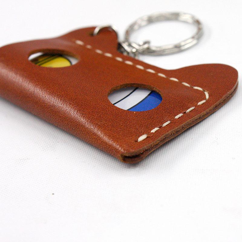 handmade leather keyring