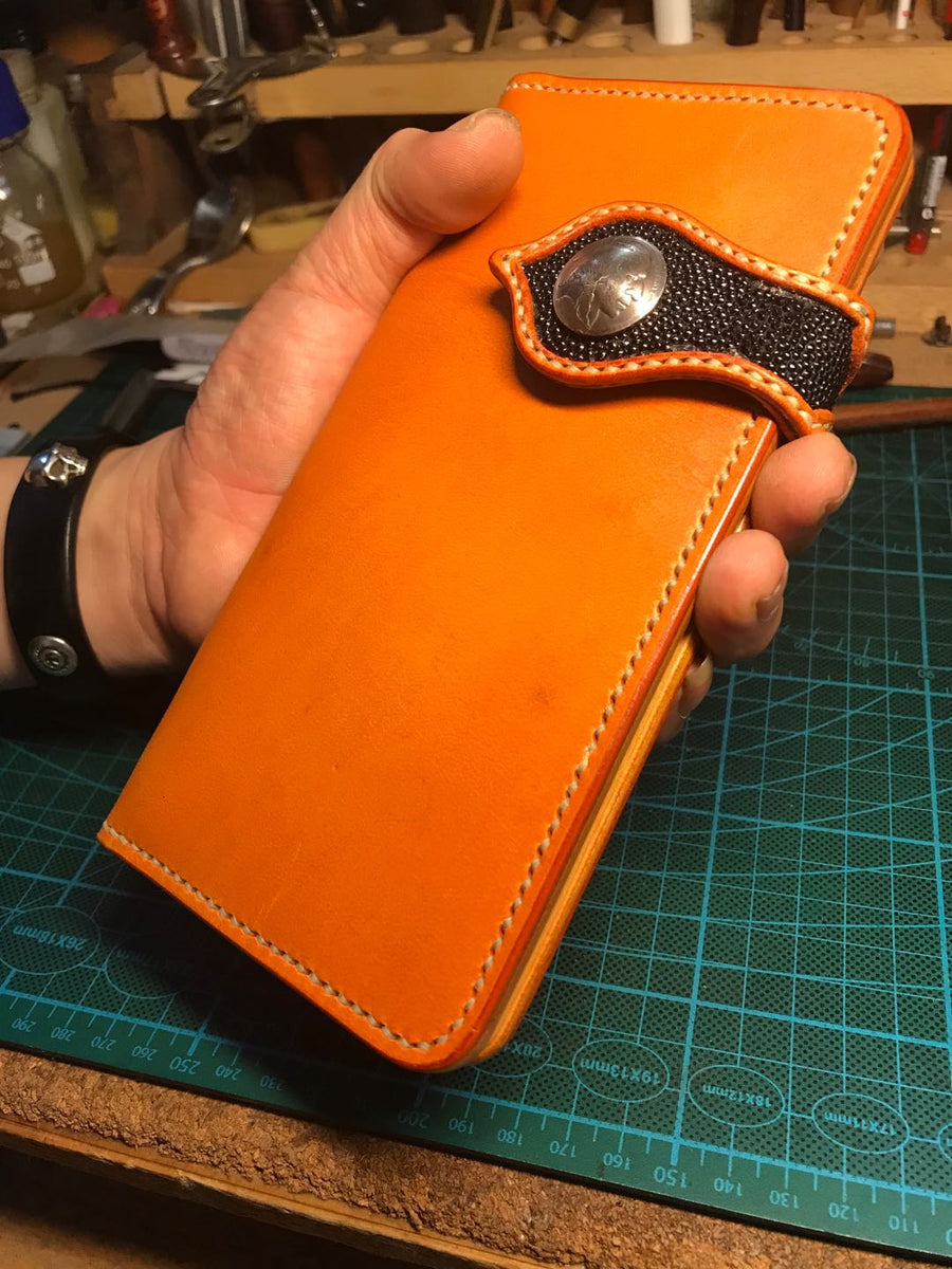 Minimalist Classic Leather Long Biker Wallet Pattern – PDF – Feltify