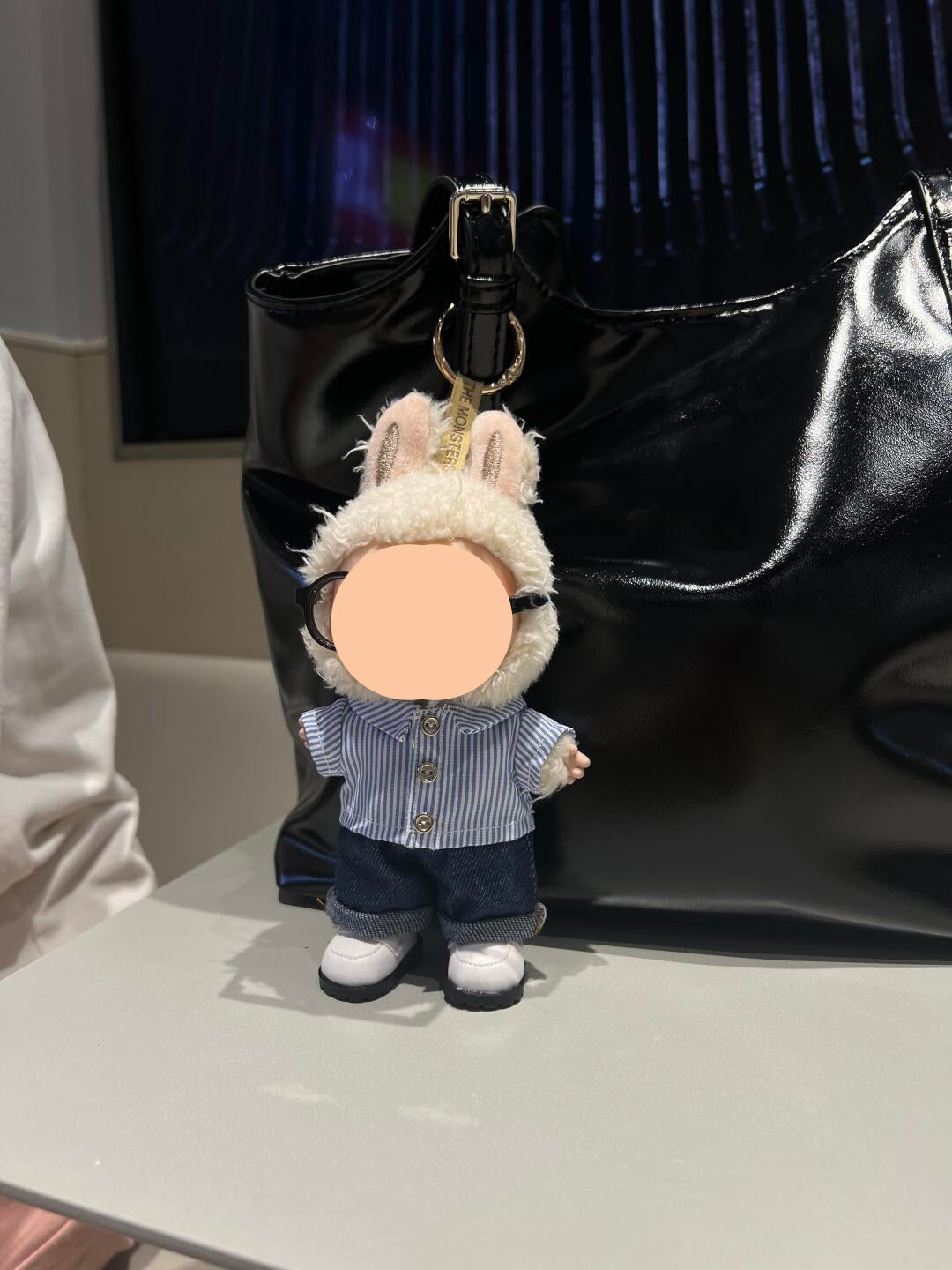 Striped Shirt + Jeans + White Shoes Keychain Labubo Clothes Labubo Clo ...