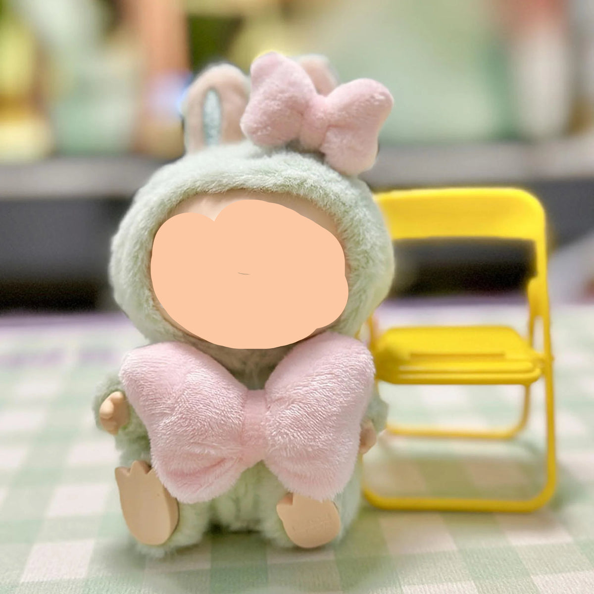 Summer Labubo Clothes Marie Cat Bow Girl Labubo Outfits Keychain Labub ...