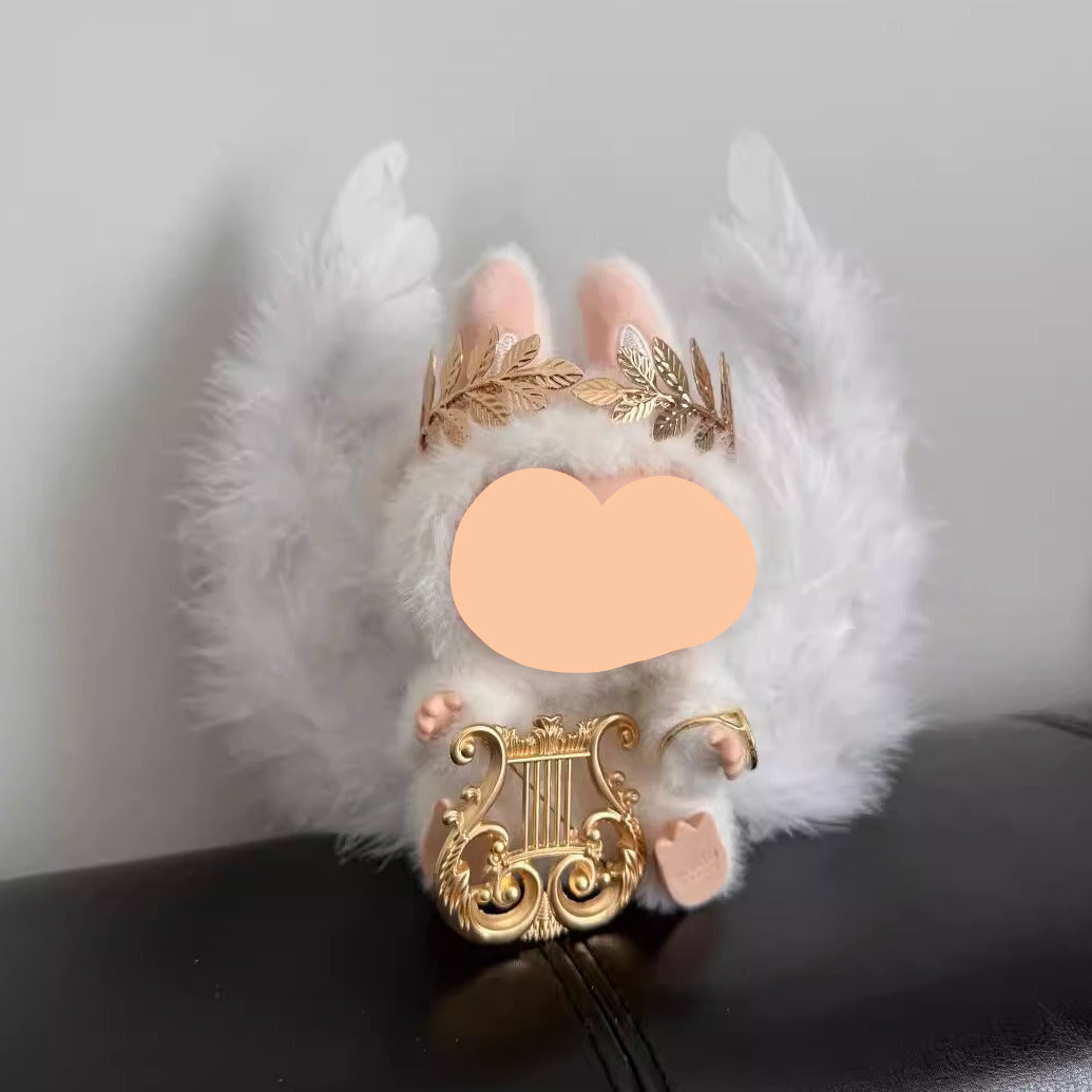 Labubo Have A Seat Clothes Angle with Ring Hair Accessoires Labubo Key ...