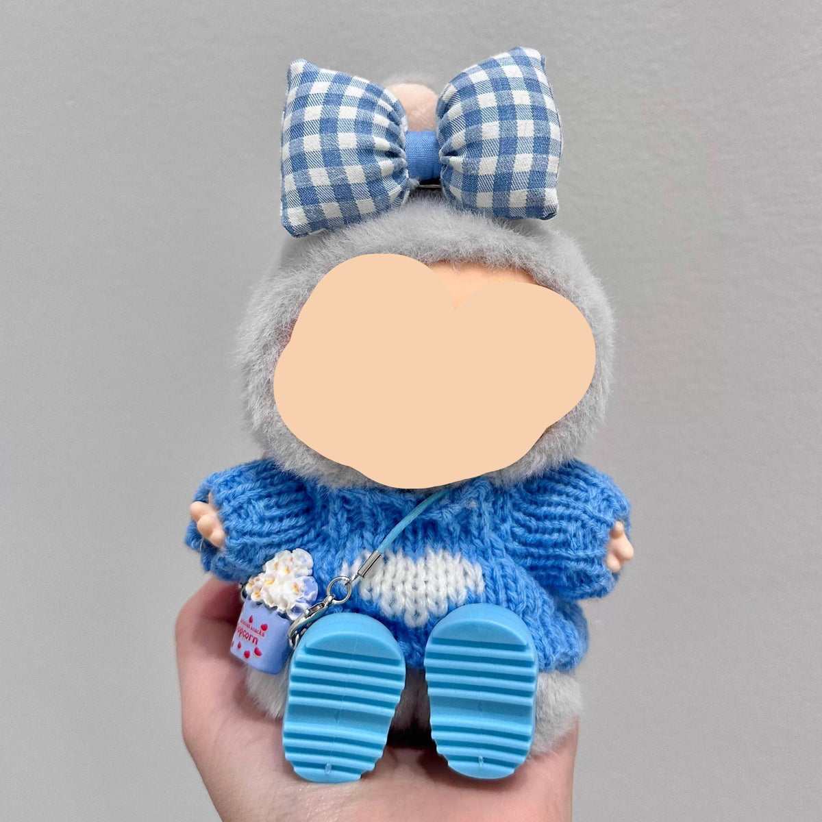 Macaron Clothes for Labubo Green Striped Dress Have a Seat Labubo Doll ...