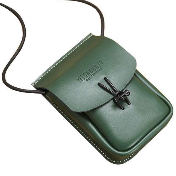 Green Leather Phone Crossbody Bag Womens Cell Phone Crossbody Bag Cros ...