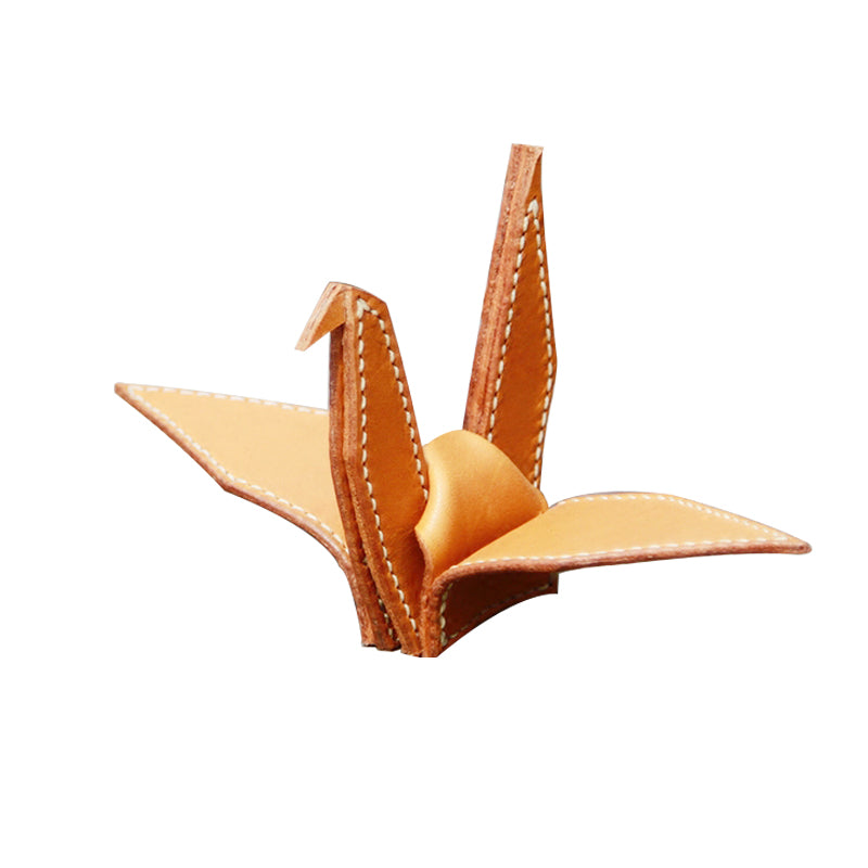 Leather Pattern Leather Paper Crane Pattern Bag Charm Leather Craft Pa ...