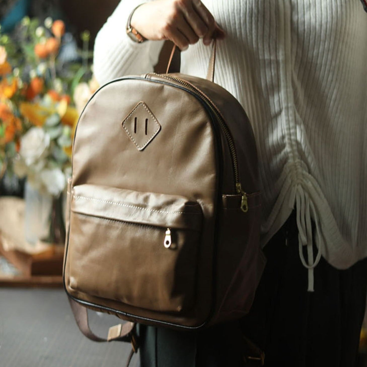 Leather School Backpack Patterns Leather Patterns Satchel Backpack Lea ...