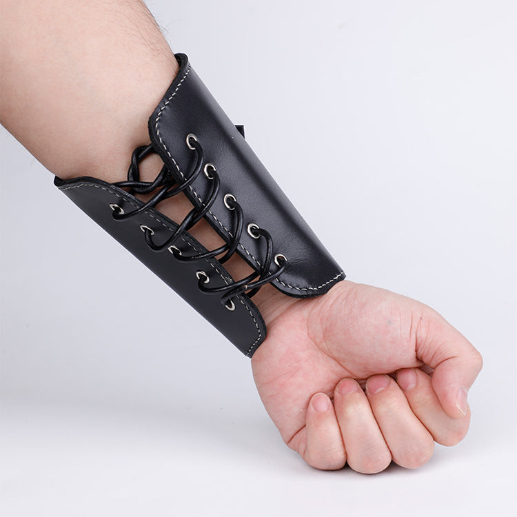 Leather Pattern Leather Wrist Armor Pattern Gauntlet Wristband Leather ...
