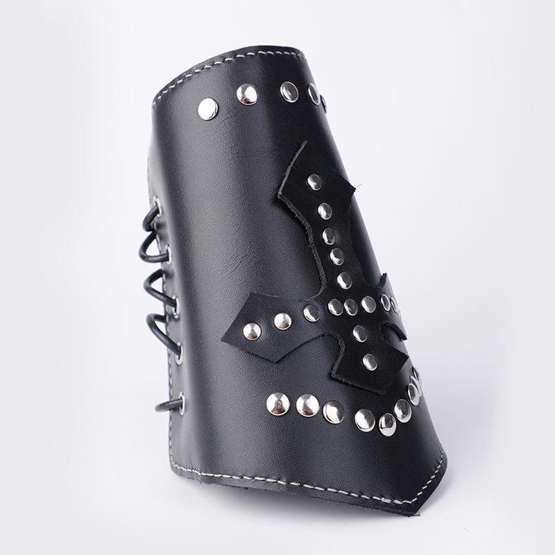 Leather Pattern Leather Gauntlet Wrist Armor Pattern Wristband Leather ...