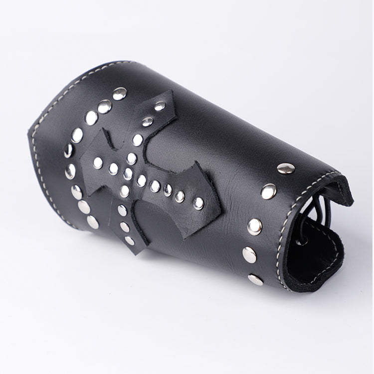 Leather Pattern Leather Wrist Armor Pattern Gauntlet Wristband Leather ...
