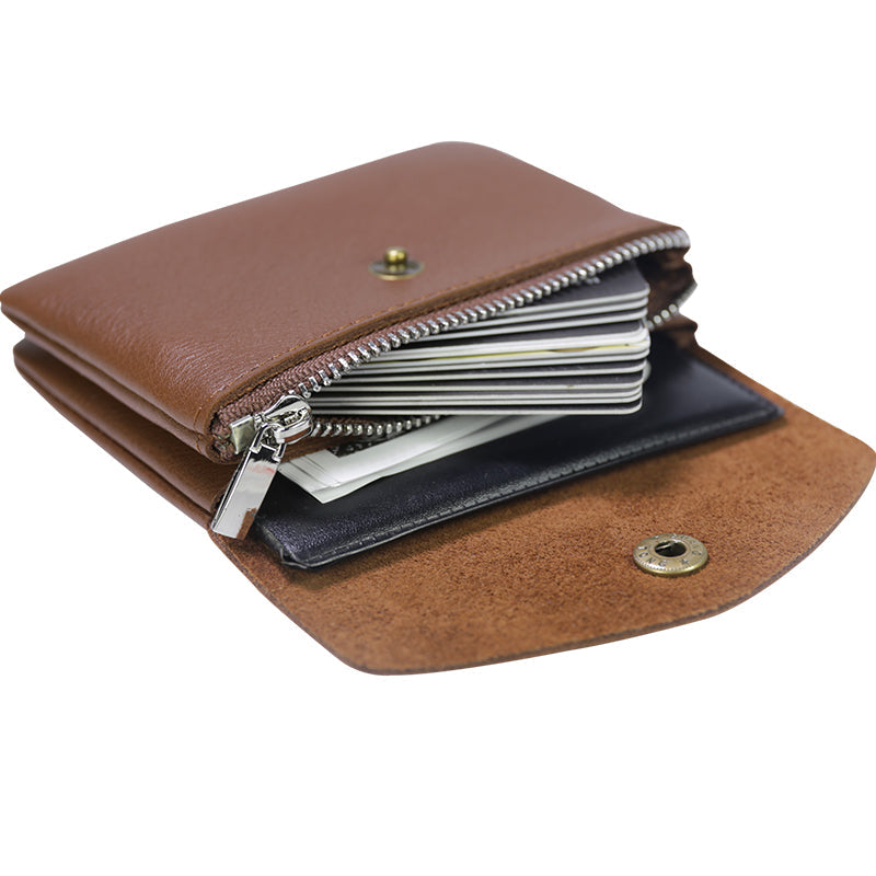 Womens billfold with coin store
