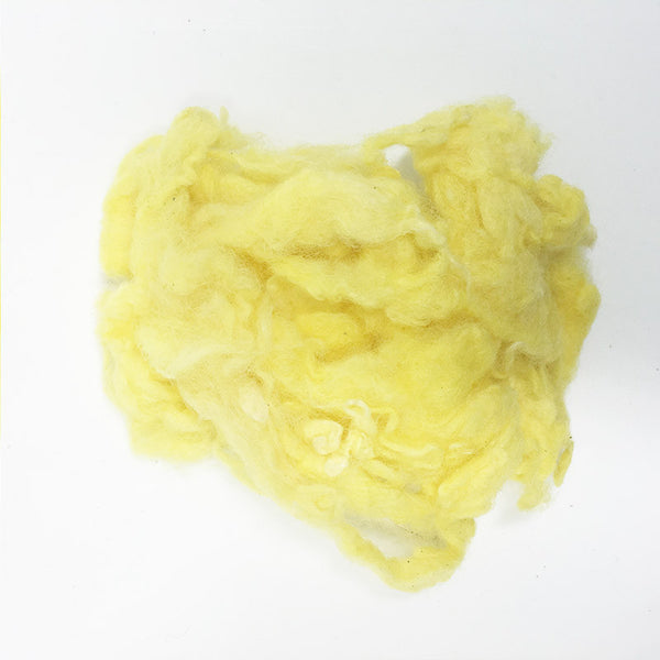 Needle felting supplies 10g Yellow wool Curly Wool Curly Fiber for Woo ...
