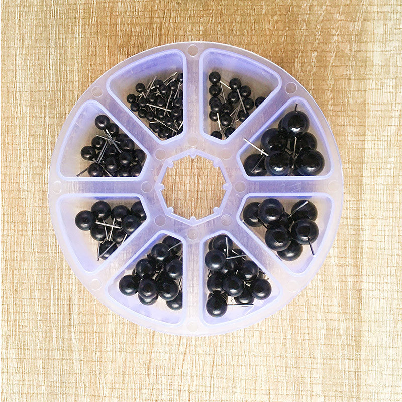 2mm Craft Eyes 400 Pcs 2mm Glass Safety Eyes - Black Doll Eyes For ...