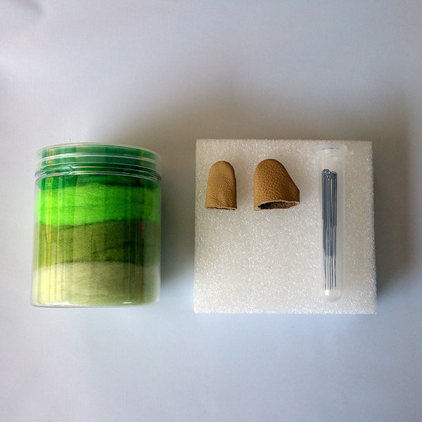 Needle Felting Felt Wool Ball Craft Kit For Beginners with Supplies Fo ...