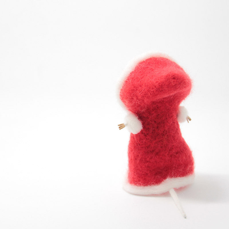 Needle Felted Felting project Animals Cute Red Robe Mouse – Feltify